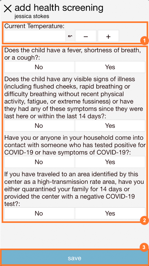 Updating a Child's Daily Health Screening on the Childcare by Tadpoles ...