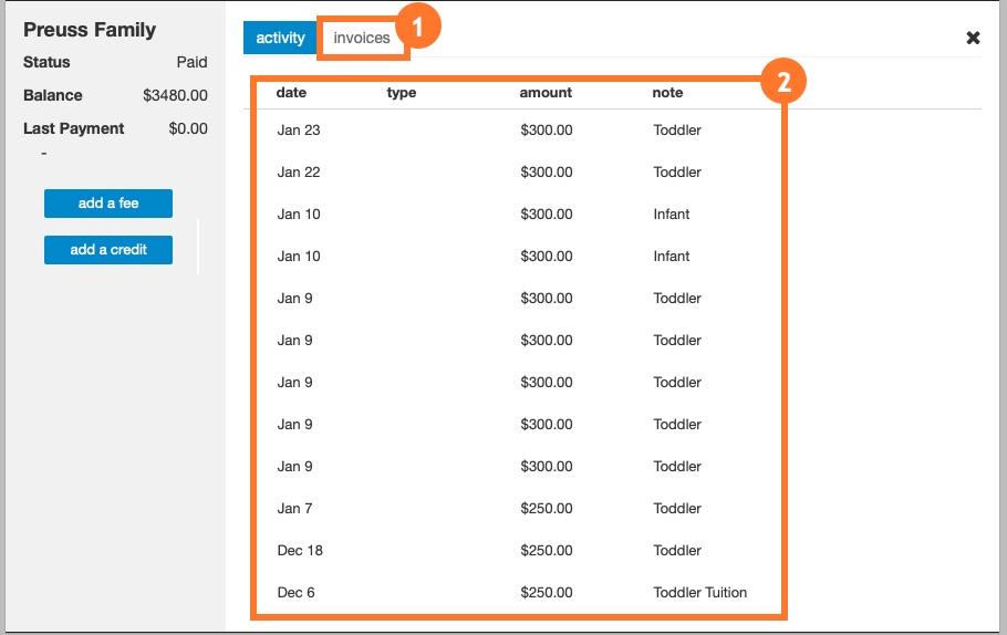 How do I manage billing accounts in Tadpoles®?