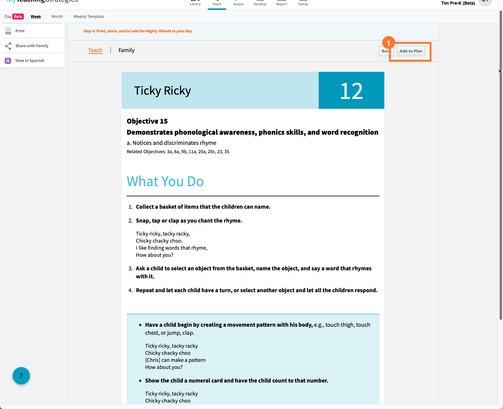 Searching for Intentional Teaching Experiences and Mighty Minutes at Once