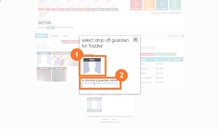 Can I require that teachers or families indicate which family member ...