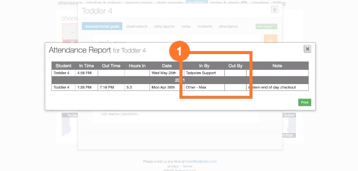 Can I require that teachers or families indicate which family member ...