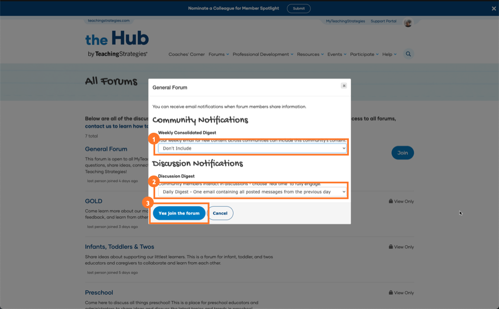 Participating in Discussion Forums in The Hub
