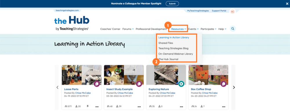 What do I have access to in The Hub with the Teacher Membership?
