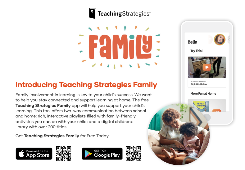 Teaching Strategies Family Flyer