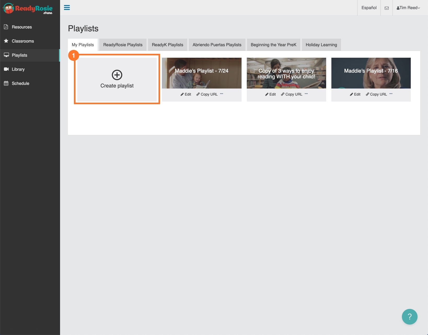 Creating Custom Playlists in ReadyRosie