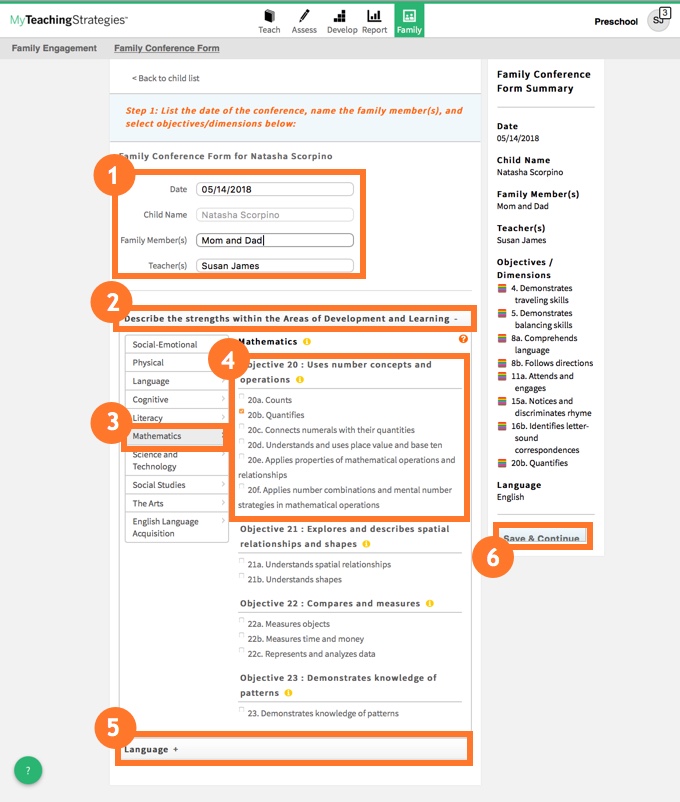 Family Conference Forms