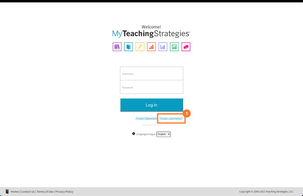 What if I forgot my username to MyTeachingStrategies?