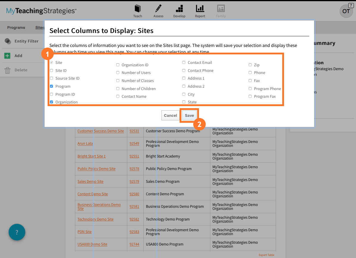 How Do I Customize The Columns That Are Displayed On The Users Administration Page In