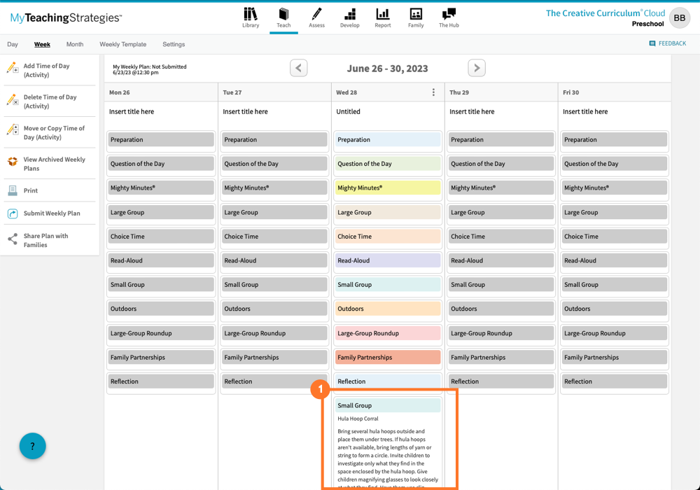 Planning for Custom Activities