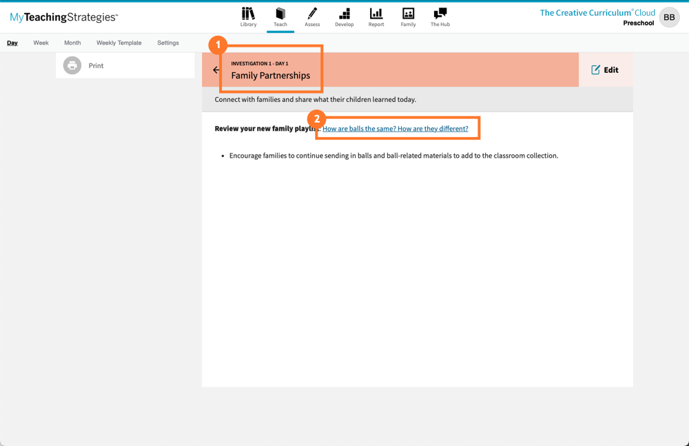 Using the Day View Calendar