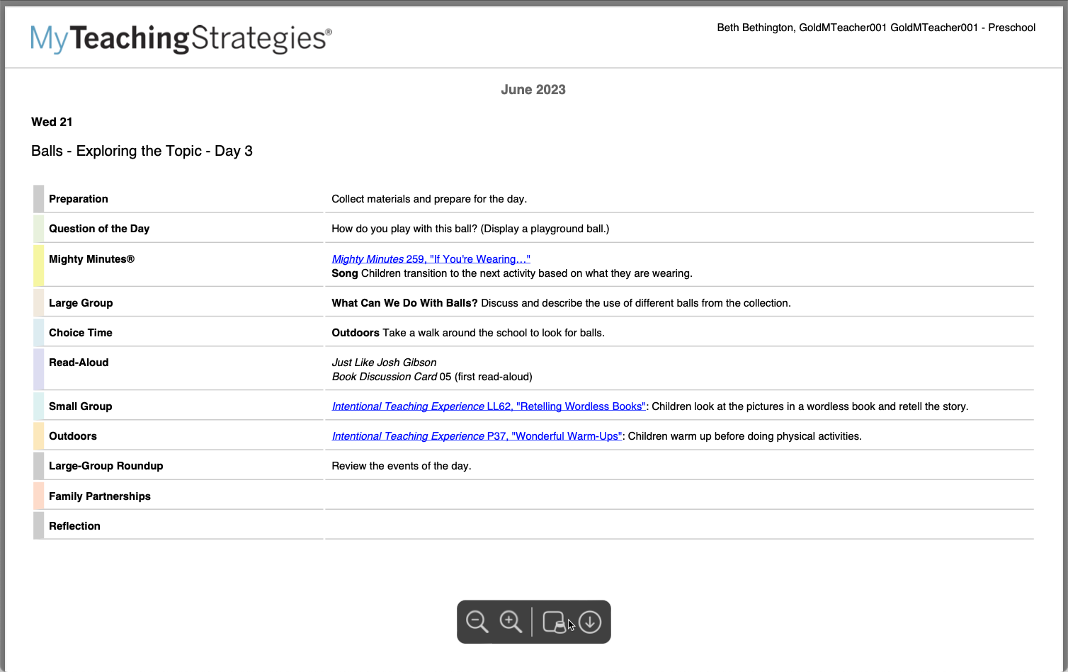 Using the Day View Calendar