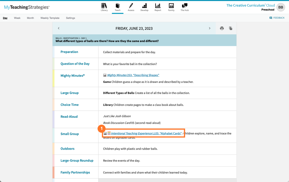 Using the Day View Calendar