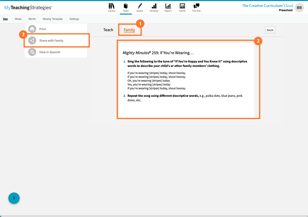 Using the Day View Calendar