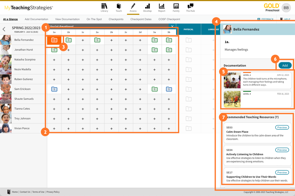 Using the Assessment At-a-Glance Dashboard