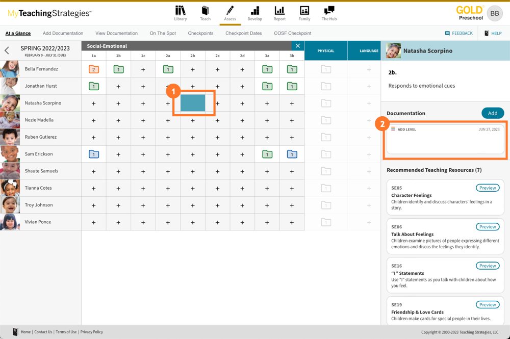 Using the Assessment At-a-Glance Dashboard
