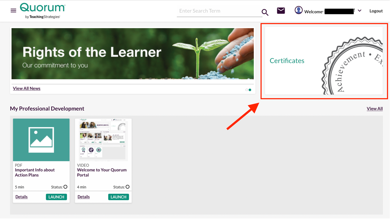 How do I View My Quorum Certificates?