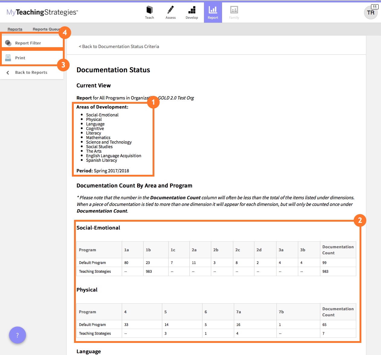 Documentation Status Report - Administrators
