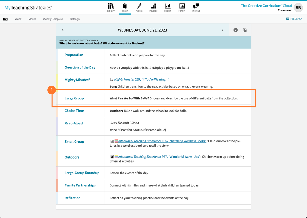 Using the Day View Calendar