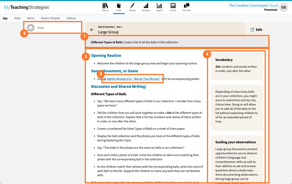 Using the Day View Calendar
