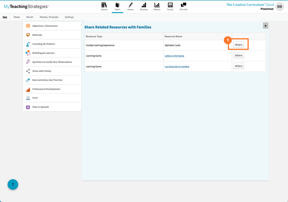 Using the Day View Calendar