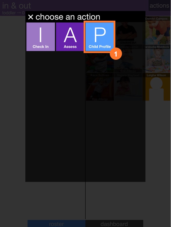 Editing Child Profiles in Tadpoles