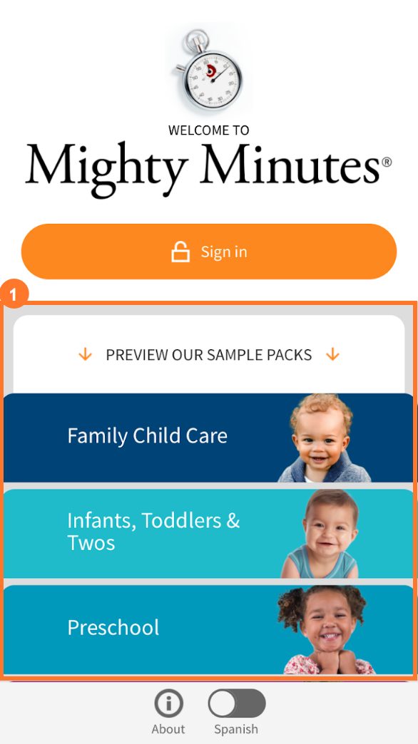 Using the Mighty Minutes App