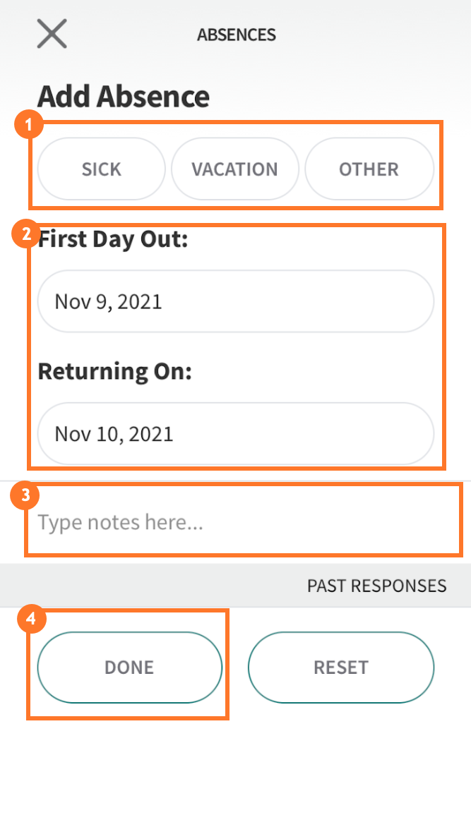 Marking Your Child Absent on the Tadpoles Parent App