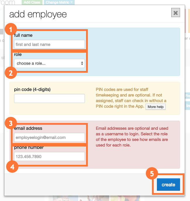 How do I change or remove an administrator's access or login credentials in Tadpoles?