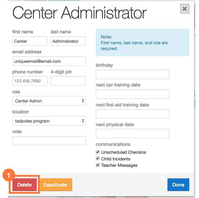 How do I change or remove an administrator's access or login ...