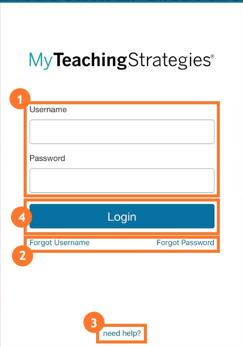 Logging In to the MyTeachingStrategies Mobile App