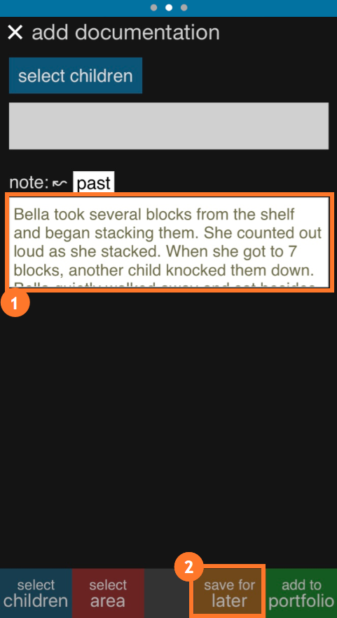 Adding Documentation with the MyTeachingStrategies Mobile App