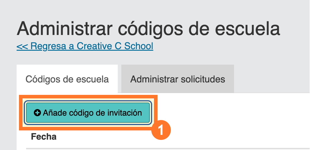 Uso de códigos escolares en ReadyRosie