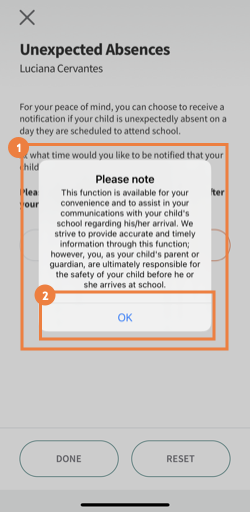 How do families use the unexpected absence feature on the Tadpoles ...