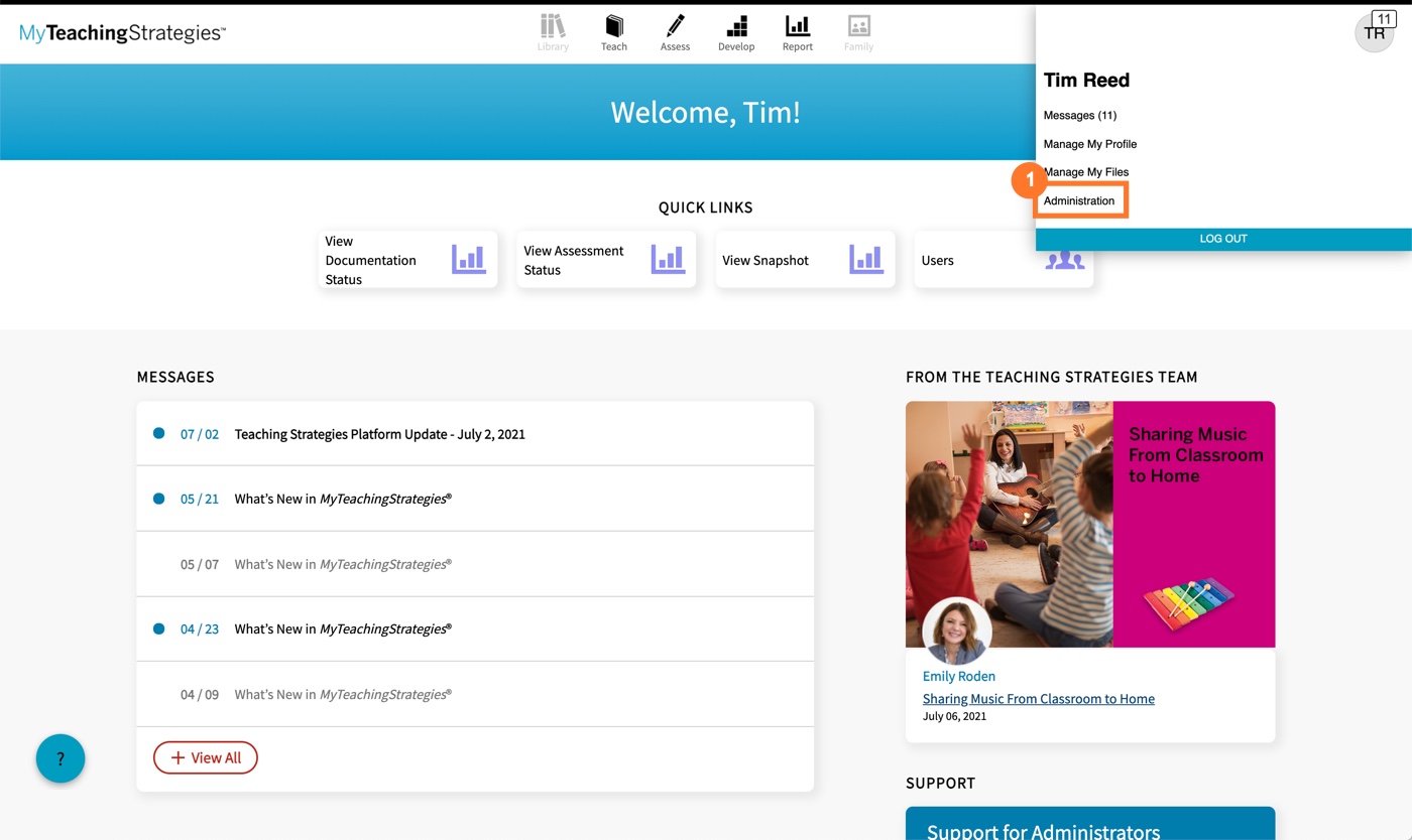 Adding Teachers to MyTeachingStrategies