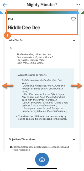 Using Mighty Minutes on the Teaching Strategies Teacher App