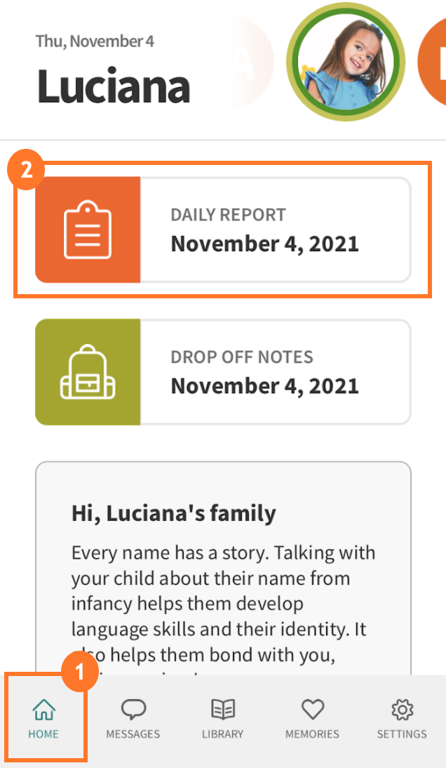 Using the Tadpoles Parent App