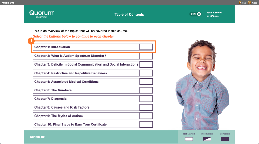 Completing On-Demand Courses in Quorum