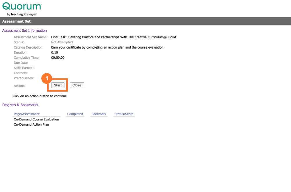 Completing Product Tutorials in Quorum