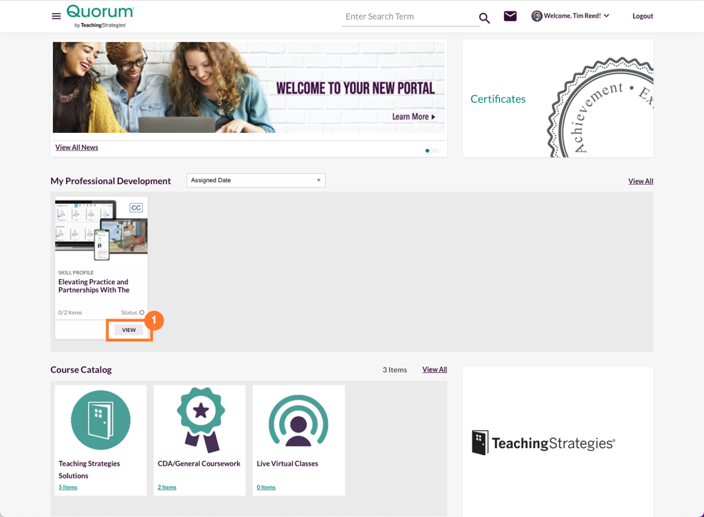 Completing Product Tutorials in Quorum
