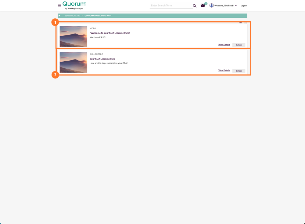 How do I get my CDA on Quorum?