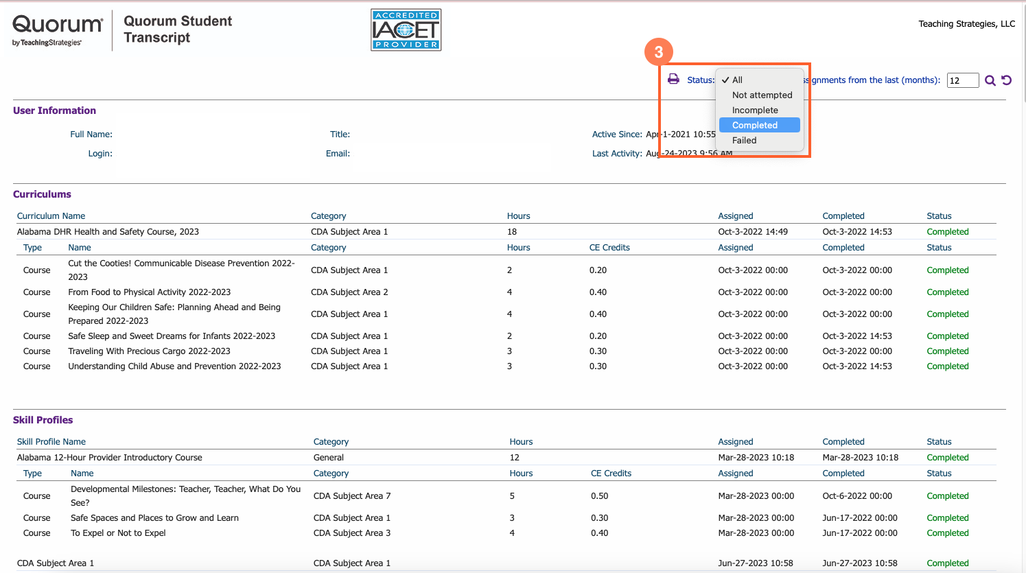 How to Access Your Quorum Transcript