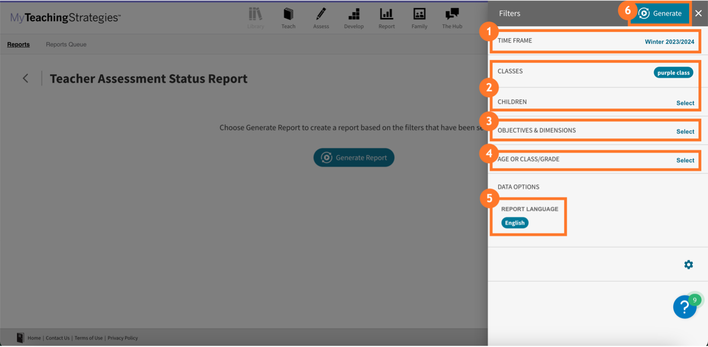 Now Available: Teacher Assessment Status Report