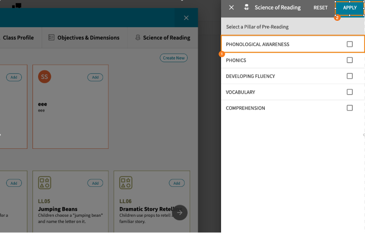 Science of Reading Filter