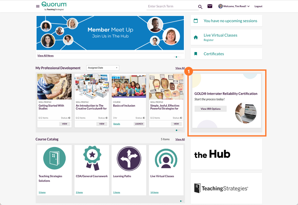 Completing the Interrater Reliability Certification Experience in Quorum