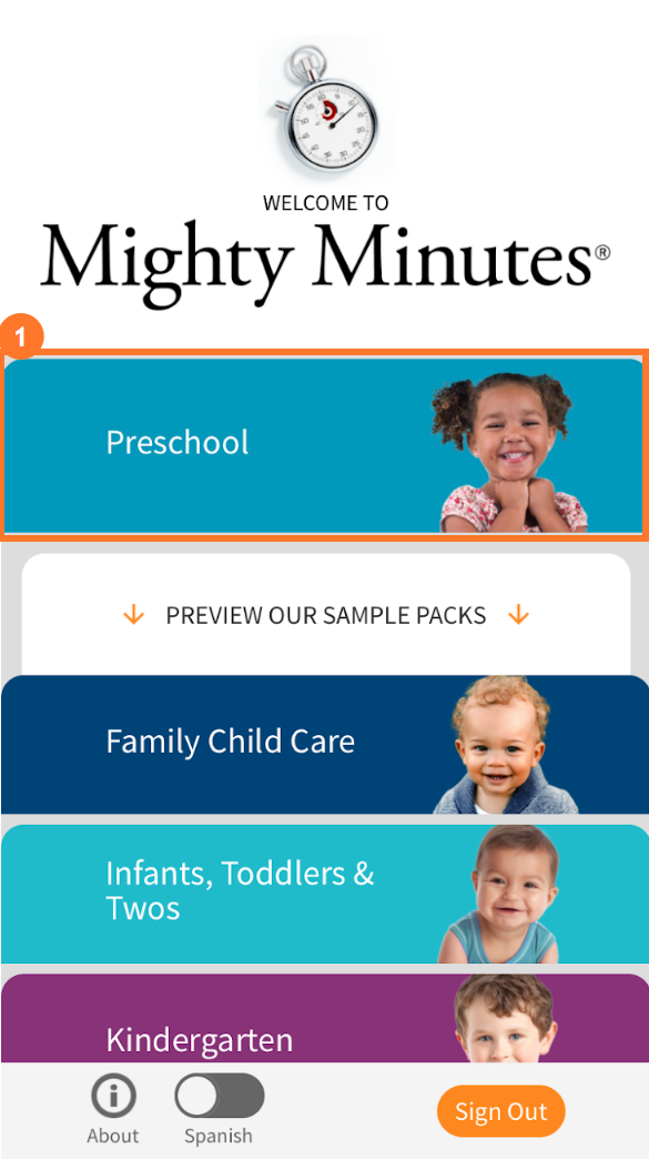 Using the Mighty Minutes App