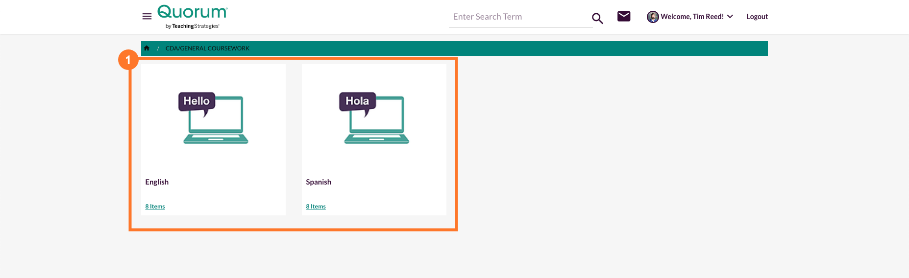 Completing On-Demand Courses in Quorum