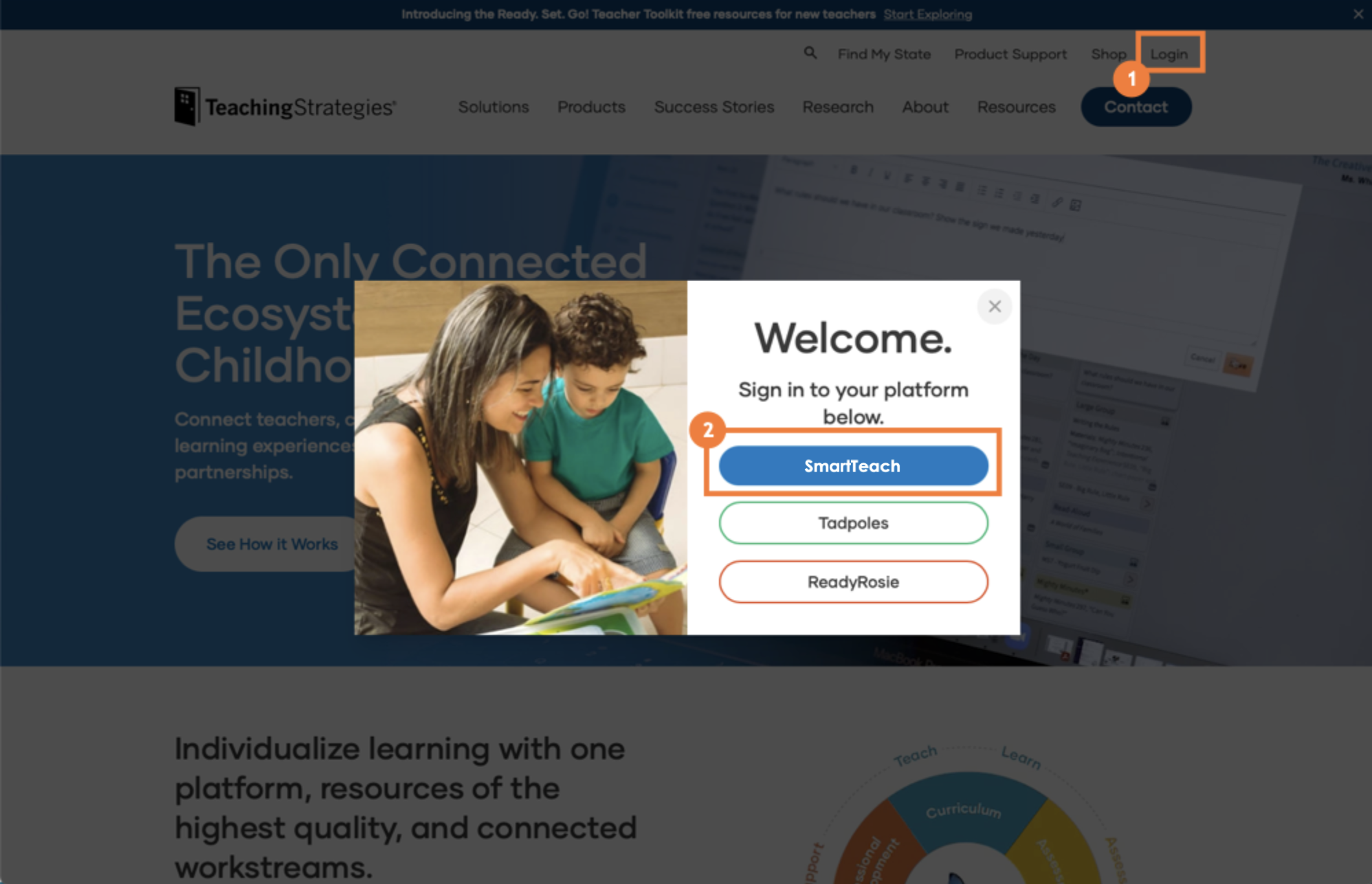 Logging In To SmartTeach