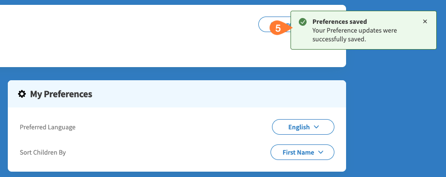How do I set my language preference in SmartTeach to Spanish as a teacher?