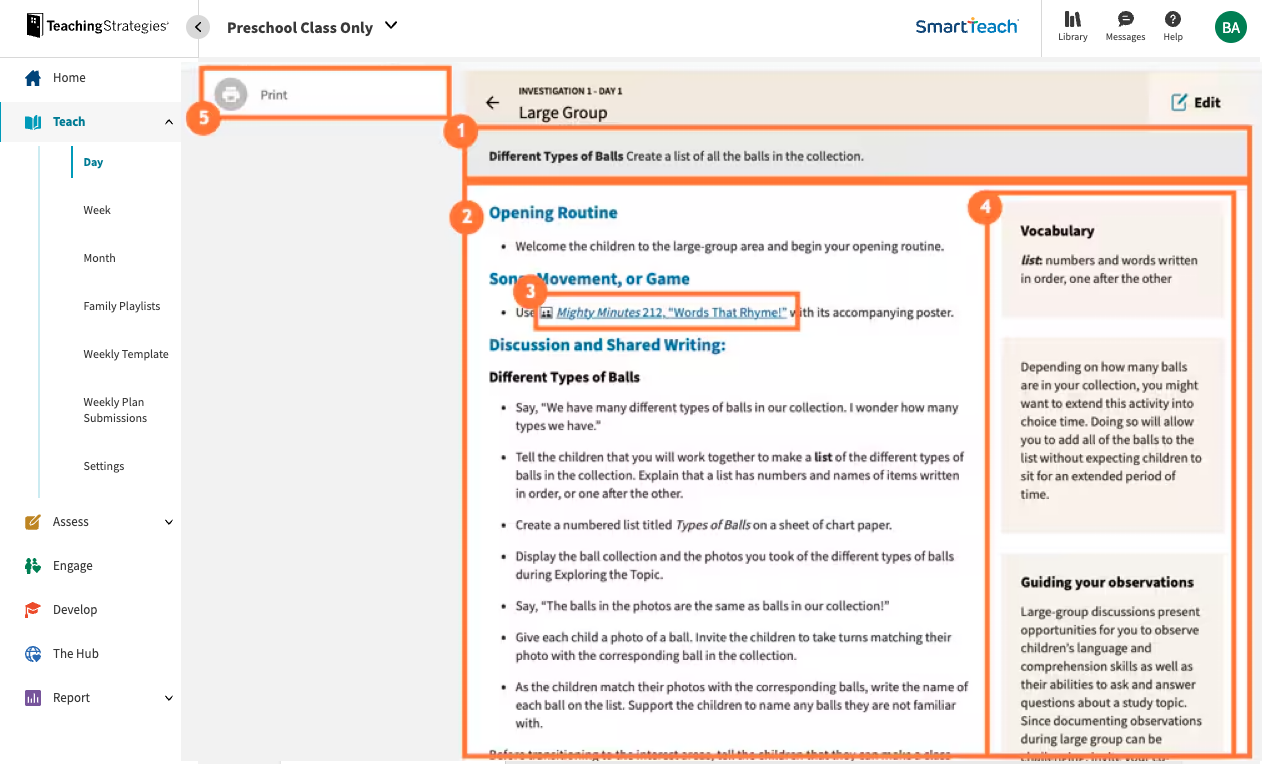 Using the Day View Calendar