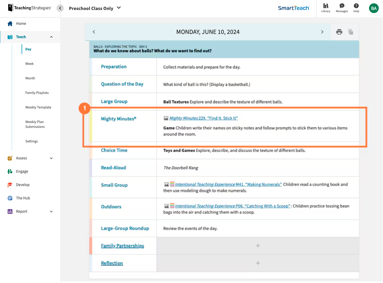 Using the Day View Calendar